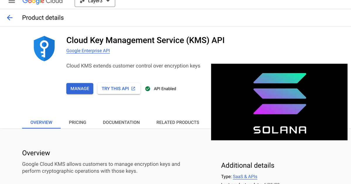 How to manage a million dollars on Solana with Cloud KMS